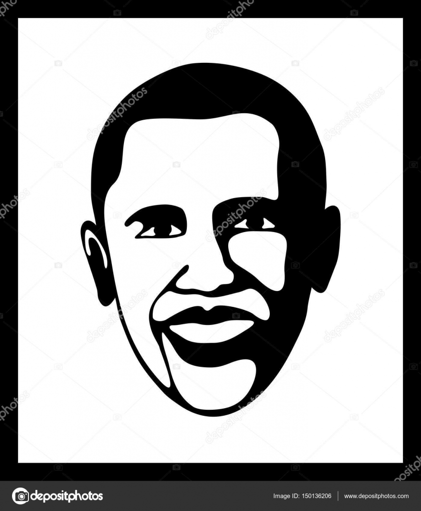 Face of former President Barack Obama ⬇ Vector Image by © azatvaleev ...