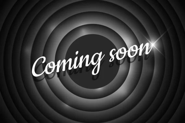 To be continued handwrite title on red round background. Old cinema ...