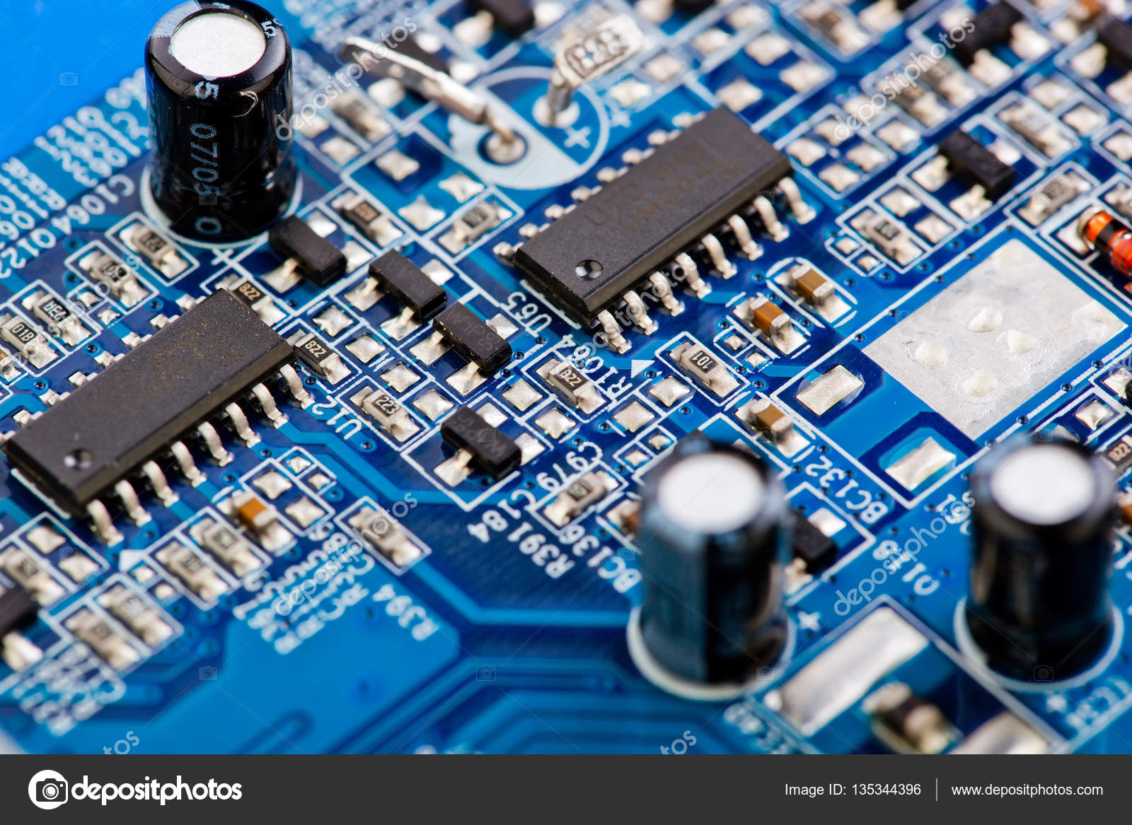 Computer motherboard closeup — Stock Photo © Kar_photo.mail.ru #135344396