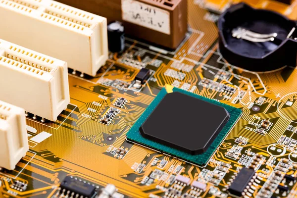 Computer motherboard closeup Stock Photo by ©Kar_photo.mail.ru 135344554