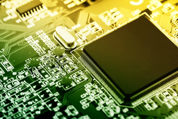 Computer motherboard closeup Stock Photo by ©Kar_photo.mail.ru 135345540