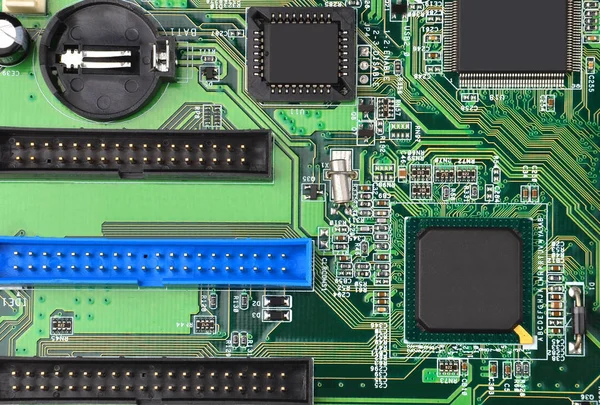 Green computer motherboard - Stock Image - Everypixel