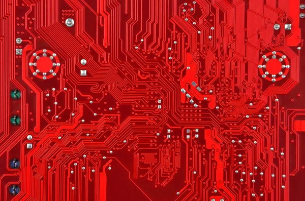 Red Electronic background texture — Stock Photo © icetray #1622951