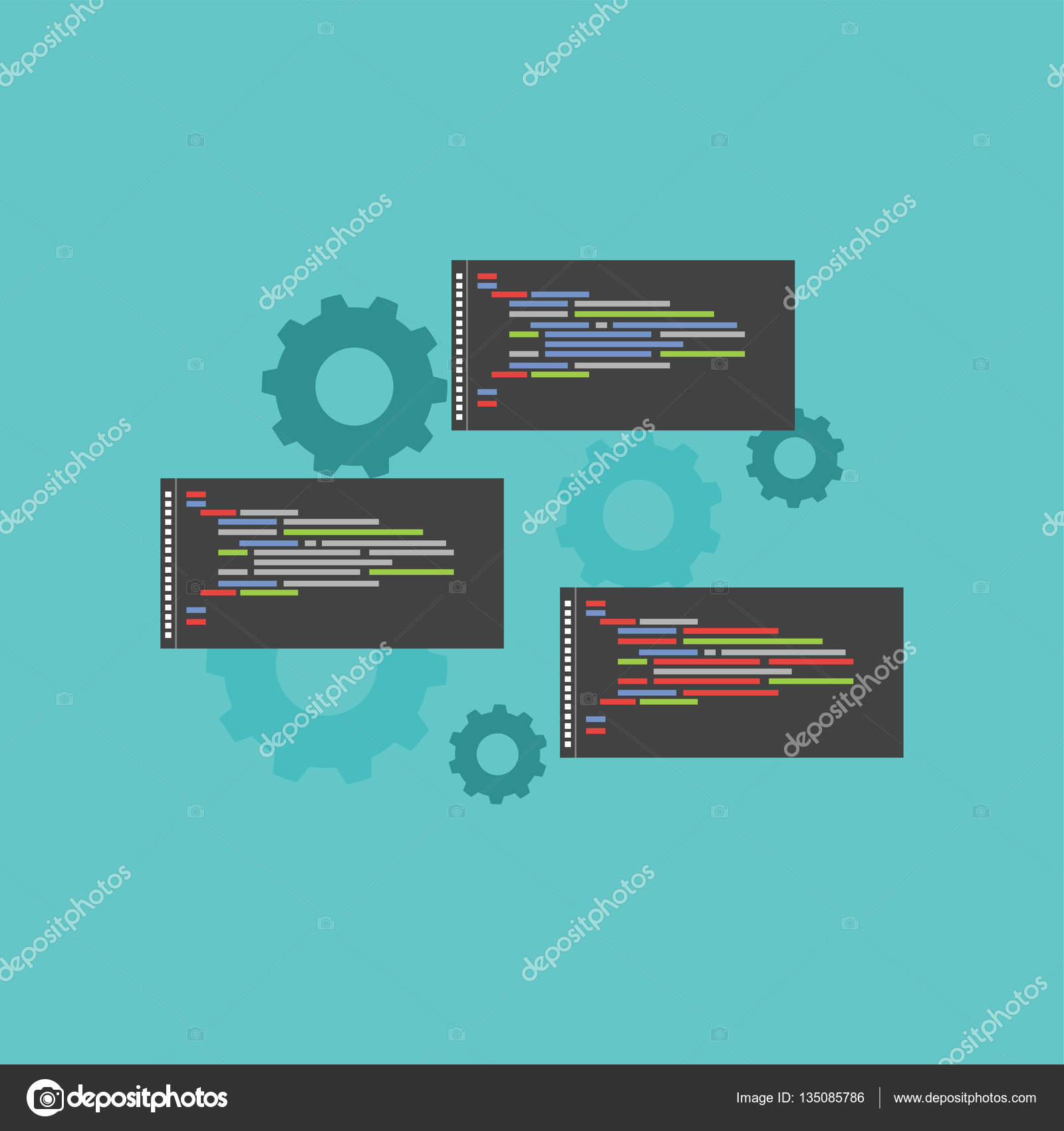 Programming language. Line of code. Script code. Stock Vector Image by ...