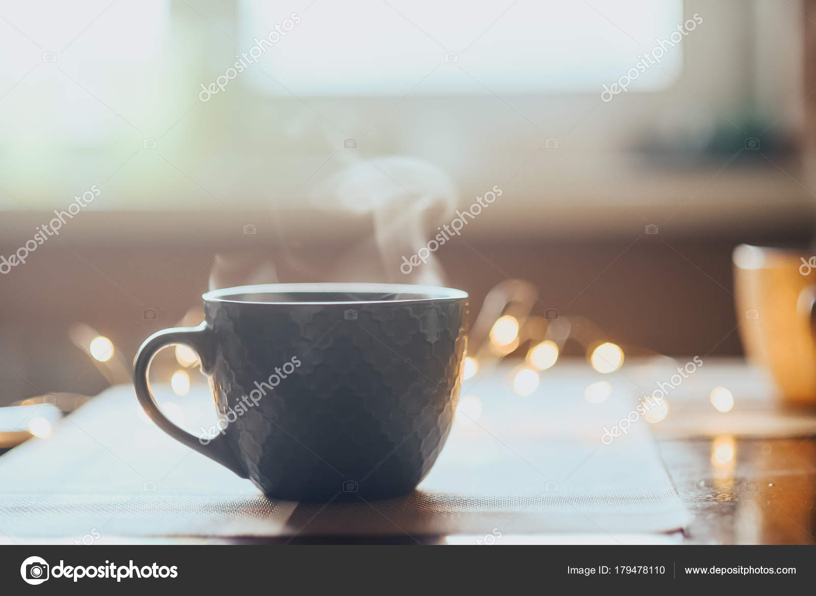 Hot Cup Of Tea With Steam