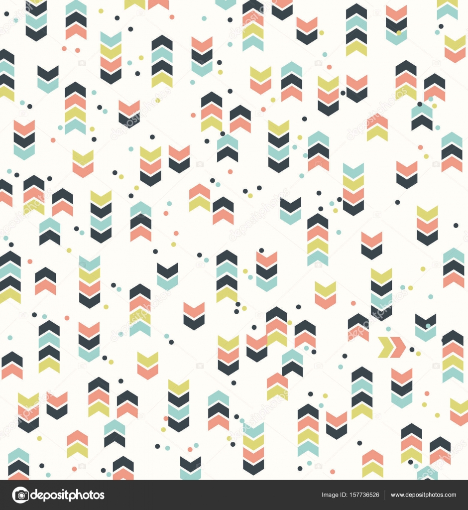 Abstract retro background with arrows. Vintage motion and geome Stock ...