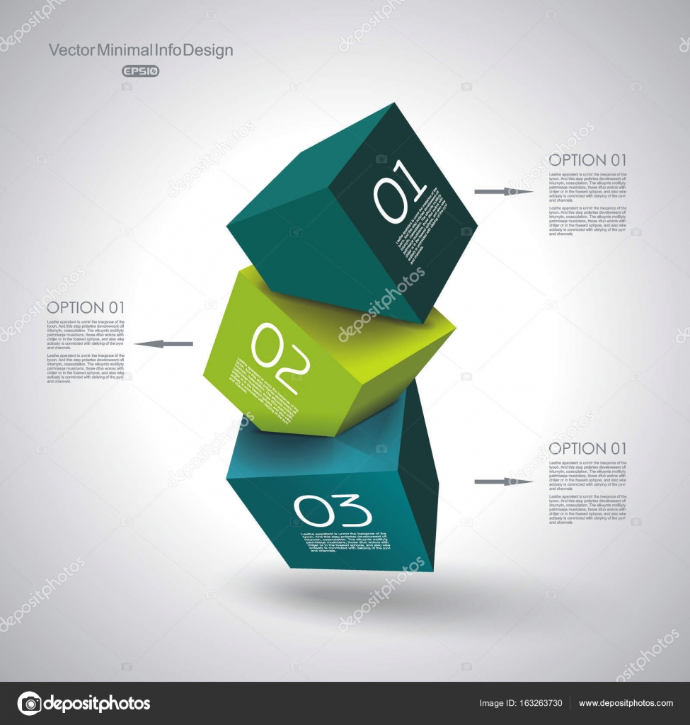Abstract Composition of 3d cubes, vector Illustration. Stock Vector ...