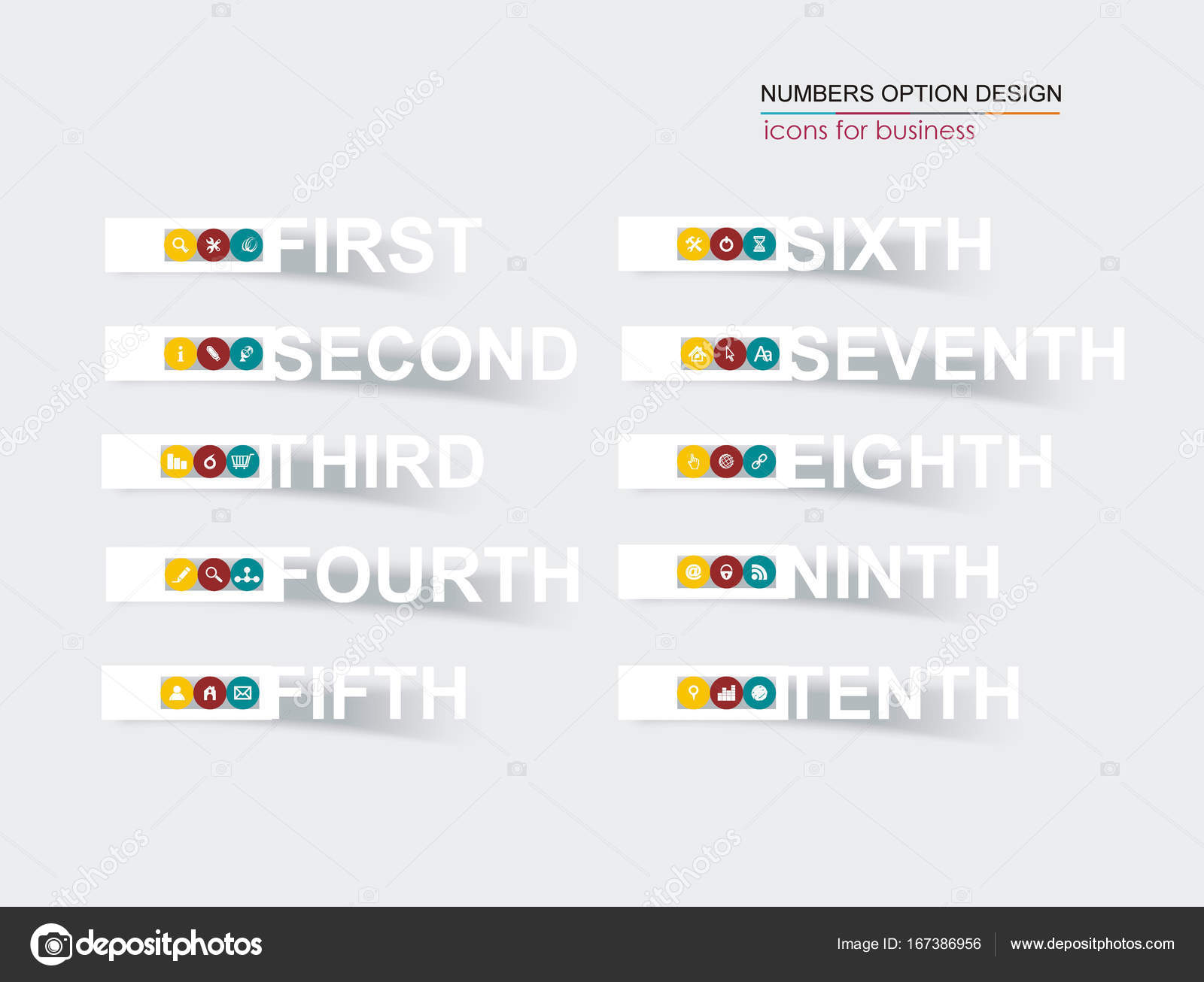 Vector infographics number options template. Stock Vector by ©Success ...