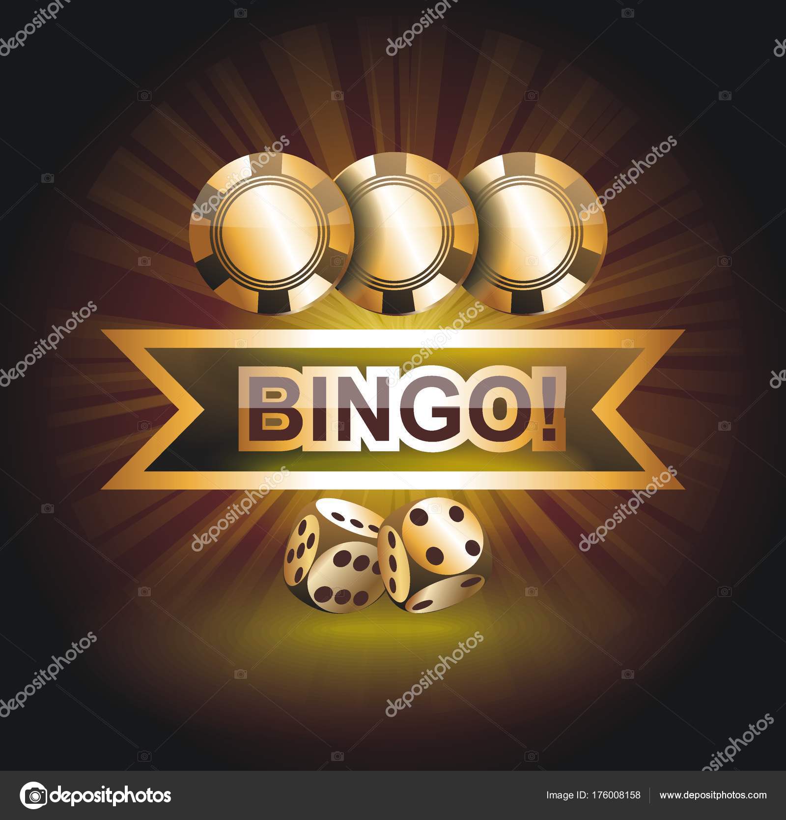 Bingo Gold Design Vector Stock Vector by ©Success_ER 176008158