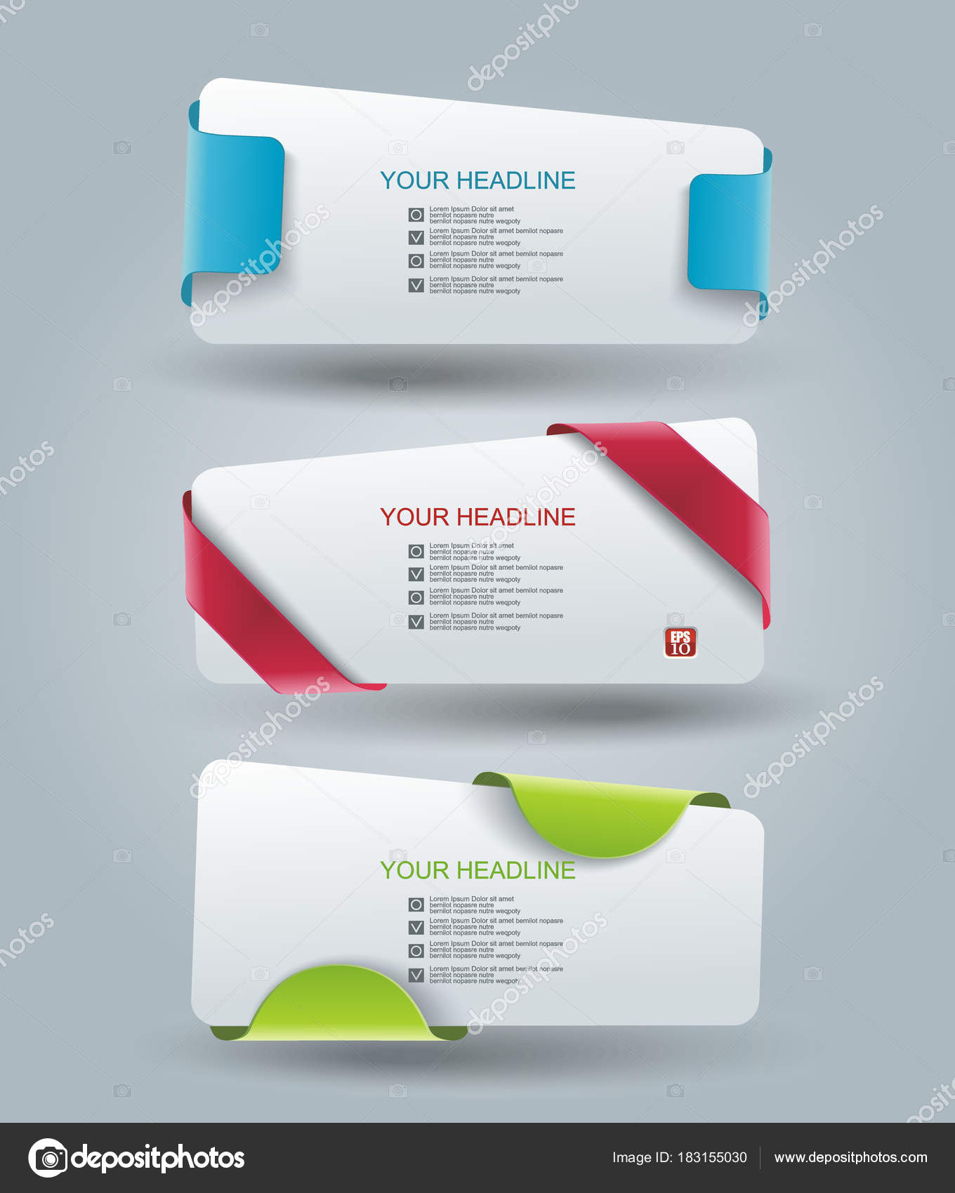 Web Panel Design. Stock Vector Image by ©Success_ER #183155030