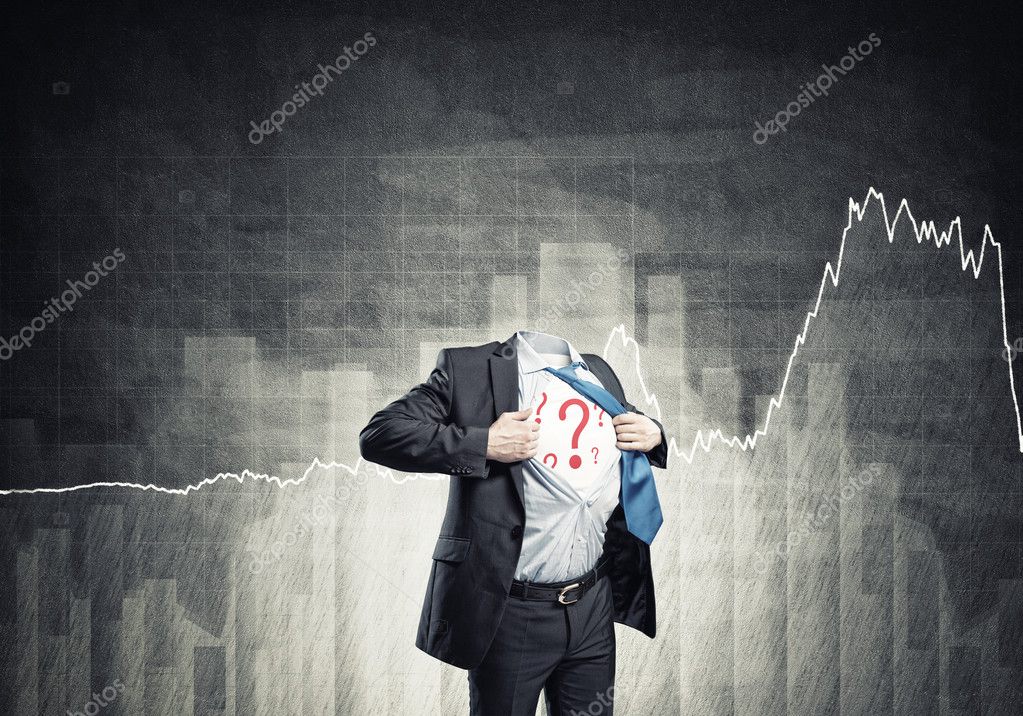 Headless super businessman — Stock Photo © Khakimullin #126930786