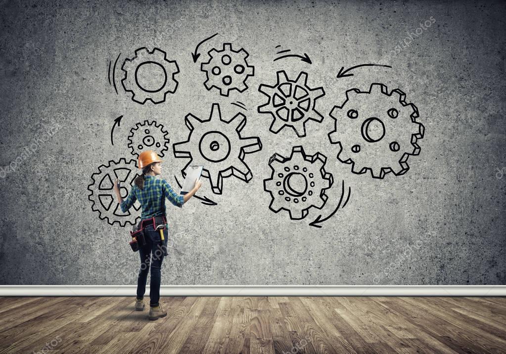 Industrial construction and maintenance — Stock Photo © Khakimullin ...