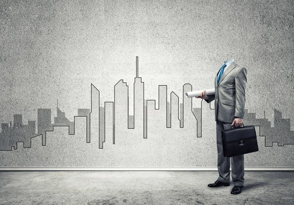 Headless engineer man - Stock Image - Everypixel