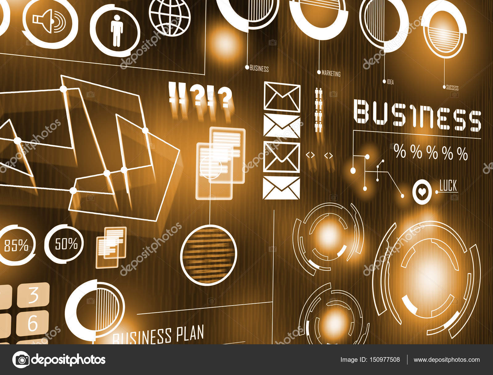 Digital business background Stock Photo by ©Khakimullin 150977508