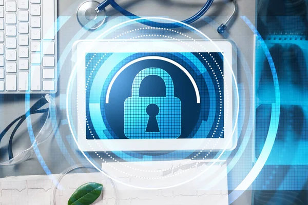 access security concept on media screen - Stock Image - Everypixel