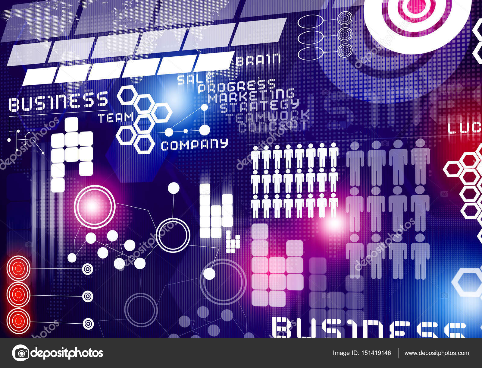 Digital business background Stock Photo by ©Khakimullin 151419146