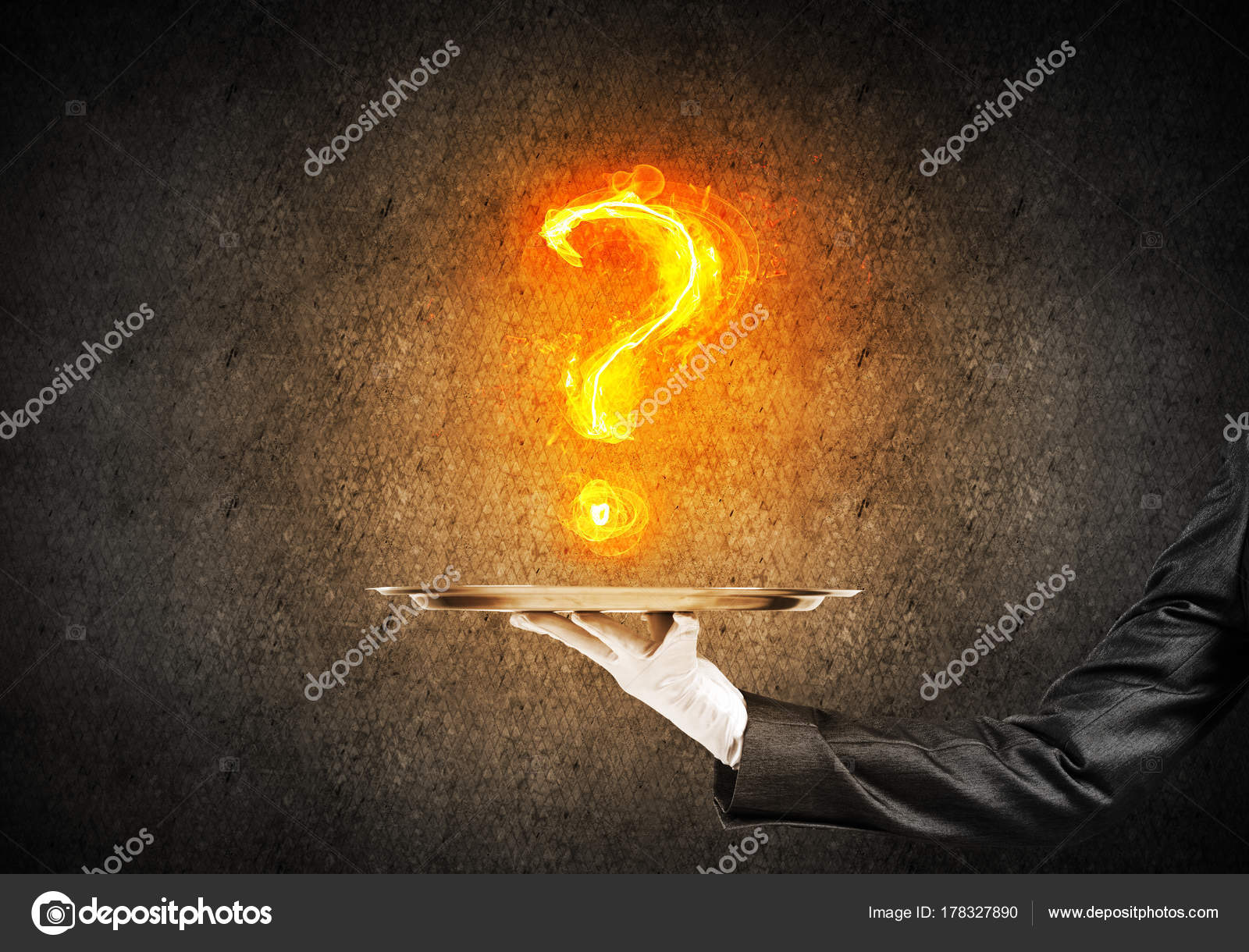 Animated Flame Question Mark