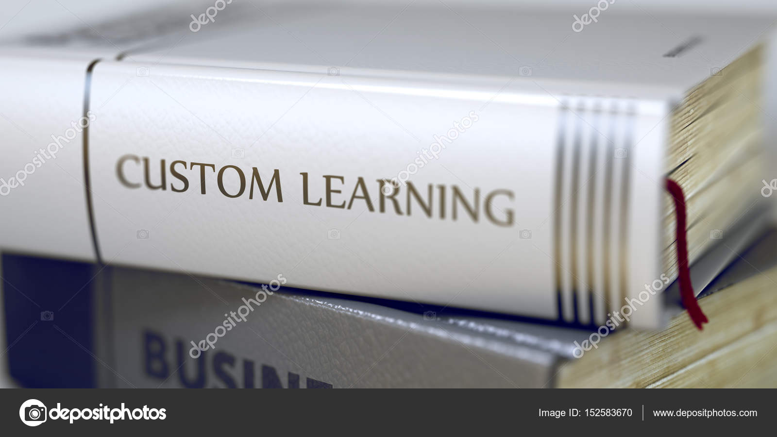 Custom Learning - Business Book Title. 3D. — Stock Photo © tashatuvango #152583670