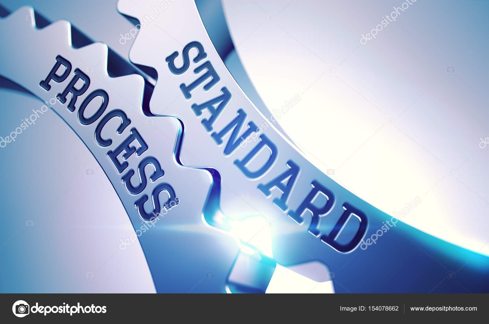 Standard Process - Mechanism of Metal Cogwheels . 3D . ⬇ Stock Photo ...