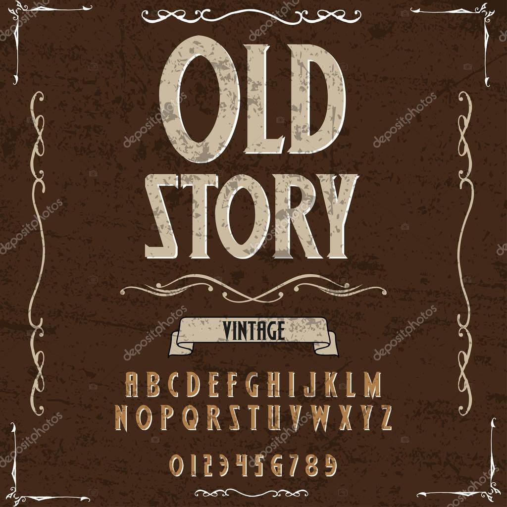 Font Old story Script Typeface vintage script font Tipo de letra ...