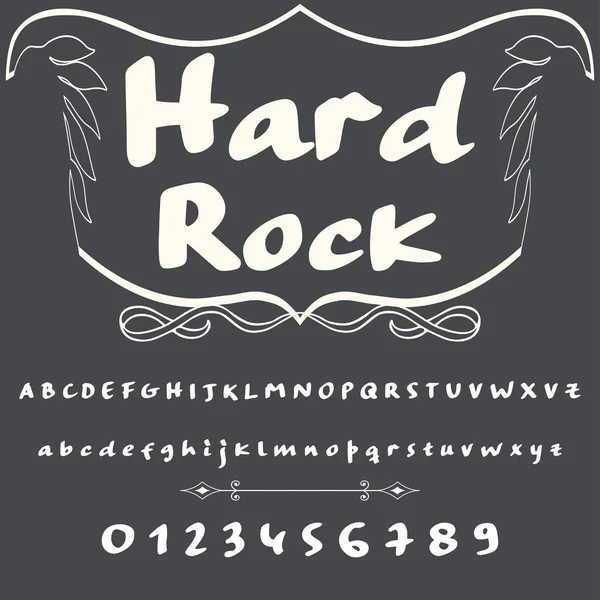 Rock font imágenes de stock de arte vectorial | Depositphotos