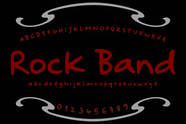 Rock font imágenes de stock de arte vectorial | Depositphotos