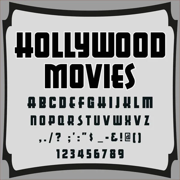 Hollywood font Vector Art Stock Images | Depositphotos