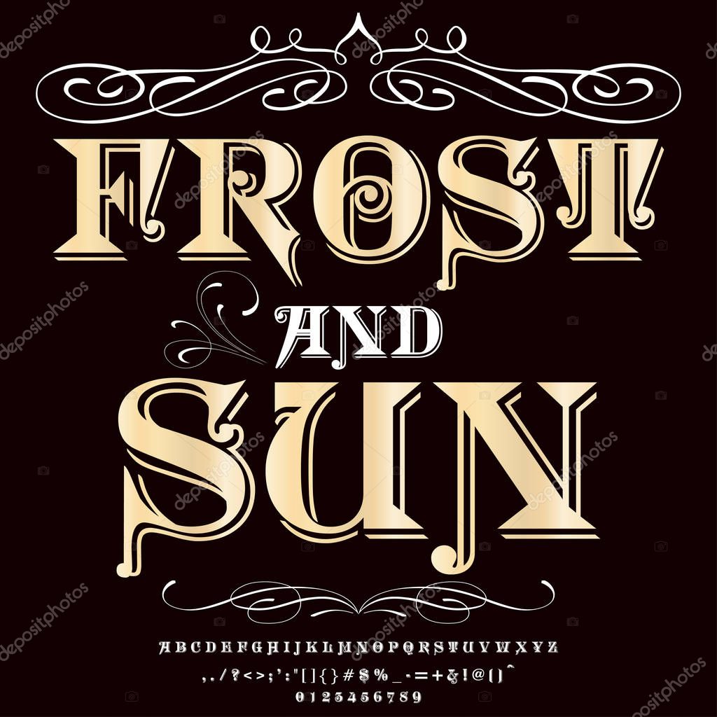 Script Font Typeface Frost y Sun vintage script font Tipo de letra ...