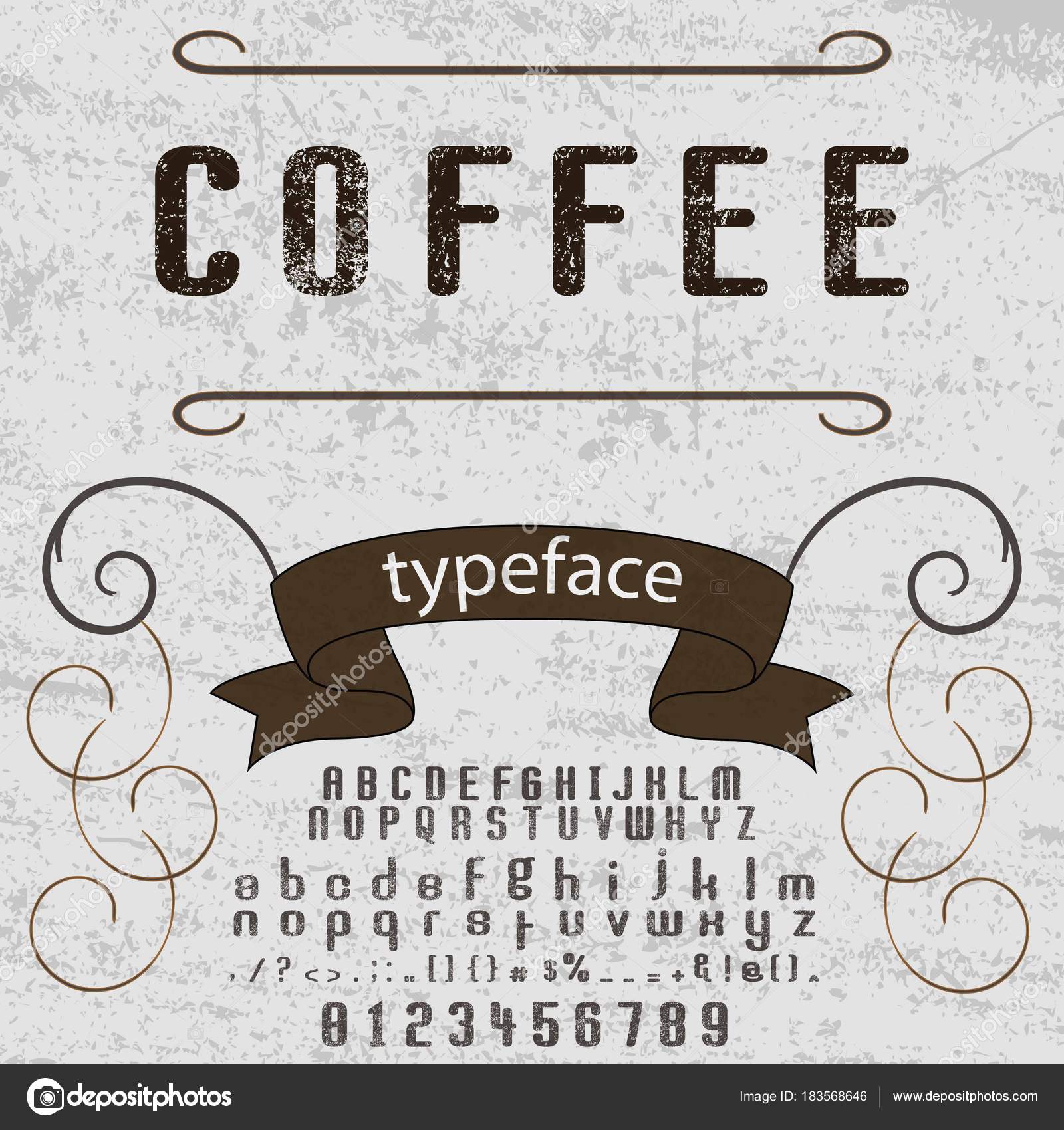 Font Alphabet Script Typeface Handcrafted Handwritten Vector Label ...