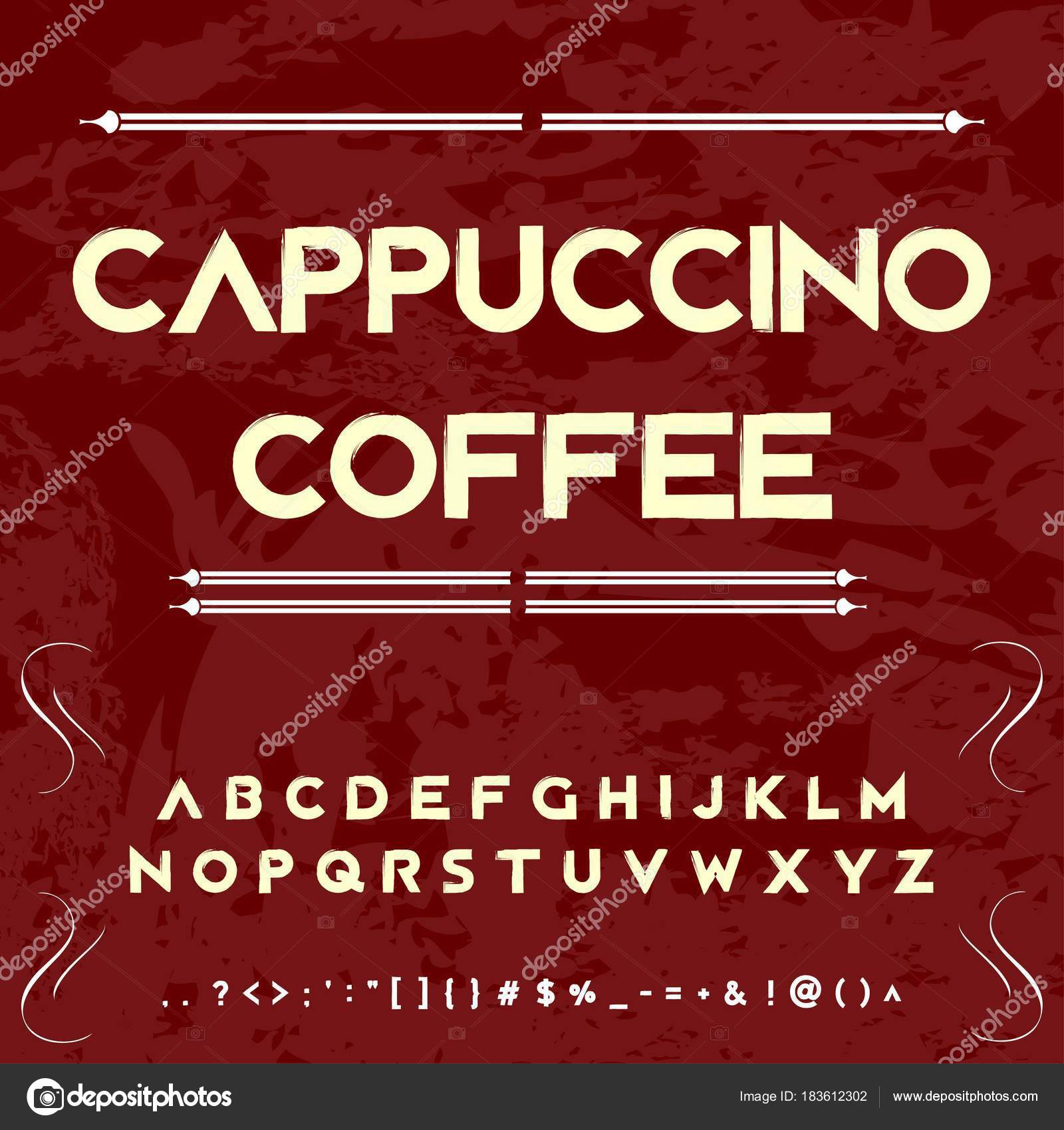 Font Handcrafted Vector Script Alphabet Font Vector Design Handwritten ...