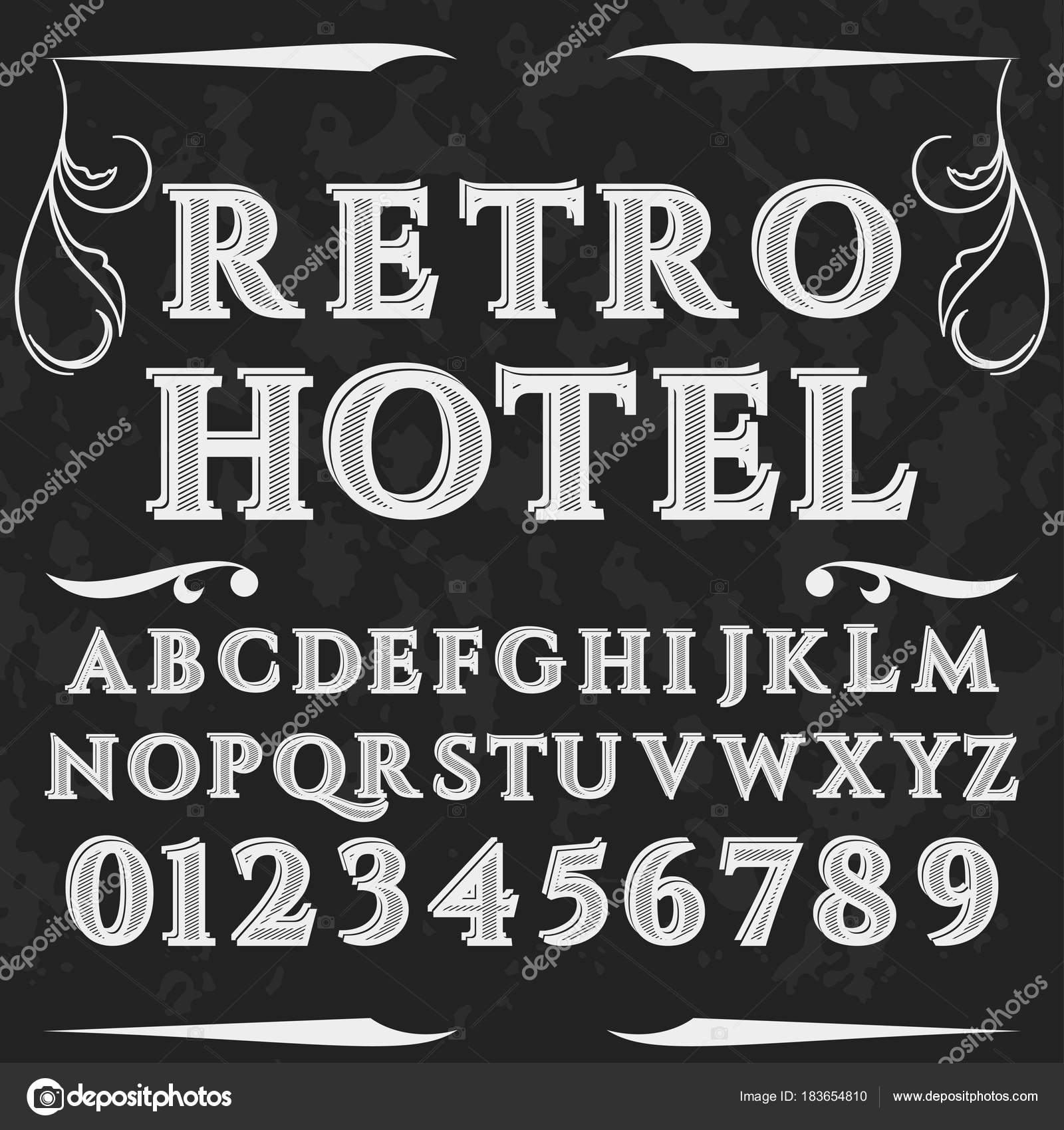 Font Handwritten Vector Calligraphic Vector Vintage Alphabet Vector ...