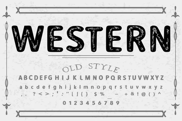 Flare With Western Style Fonts