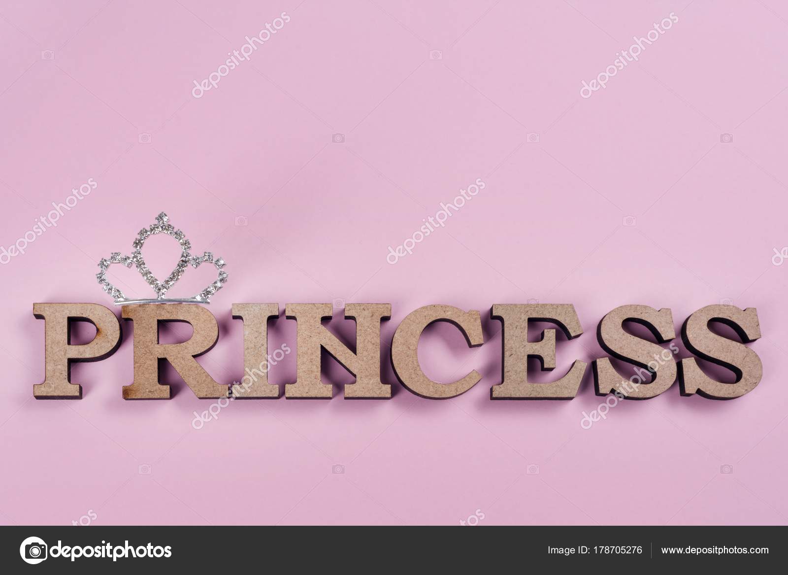Princess Word With Crown