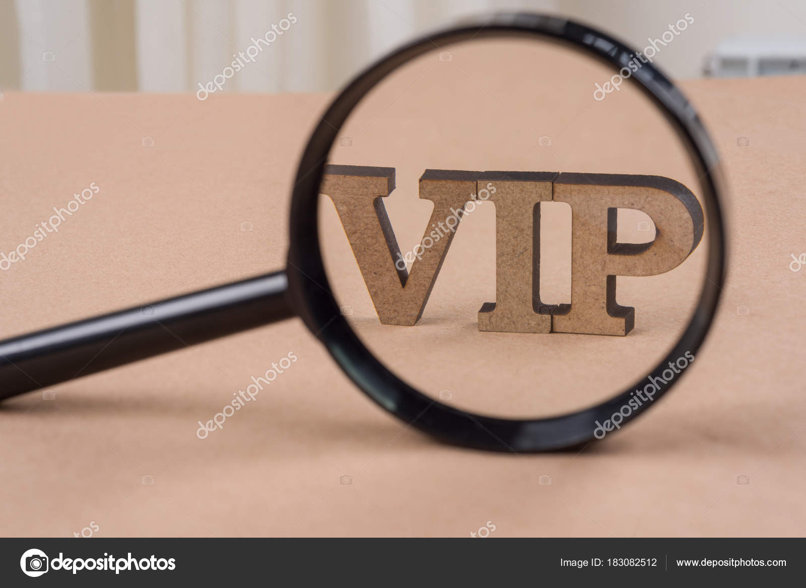 The word VIP under a magnifying glass. — Stock Photo © Valerii ...