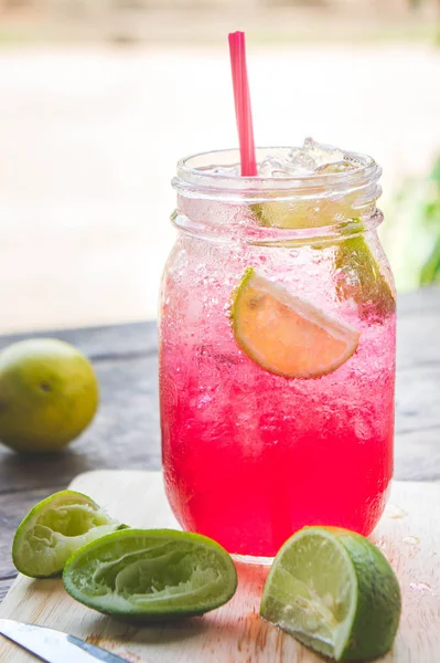 Red Lime Soda Soda beverage A mixture of Red nectar, salt, lemon and ...