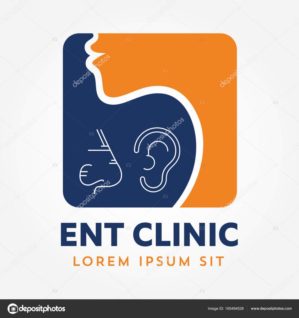 ENT logo template. Head for ear, nose, throat doctor specialists. logo ...