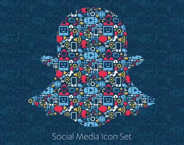 ᐈ Facebook twitter instagram snapchat icons stock vectors, Royalty Free ...