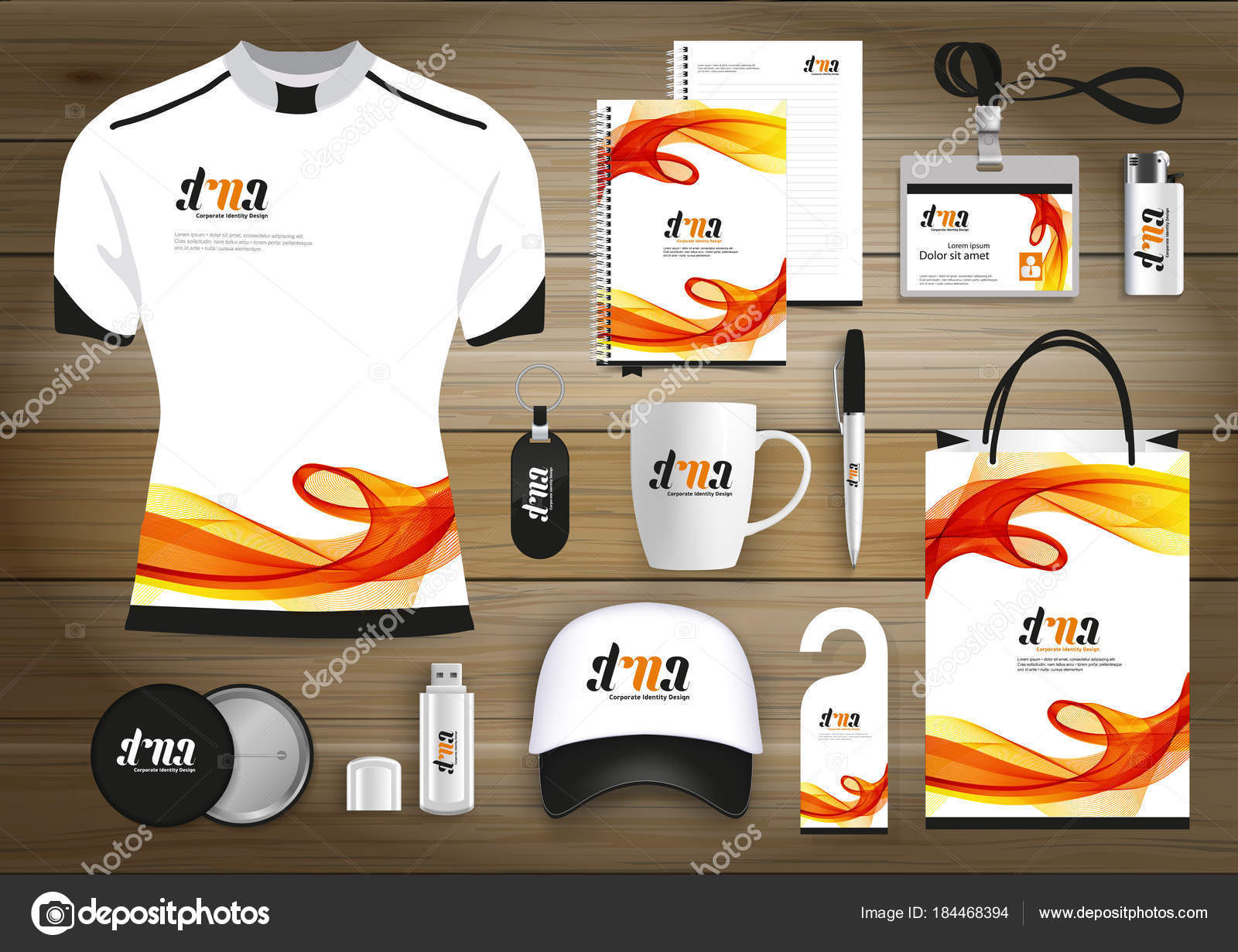 Gift Items Business Corporate Identity Vector Abstract Color ...