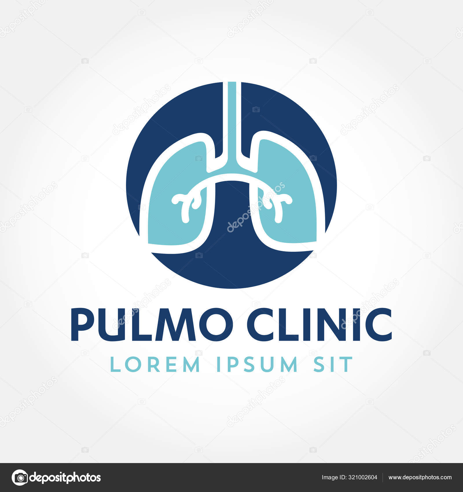 Lungs Medical Diagnostic Center Vector Logo Pulmonary Pulmonology Pulmo ...