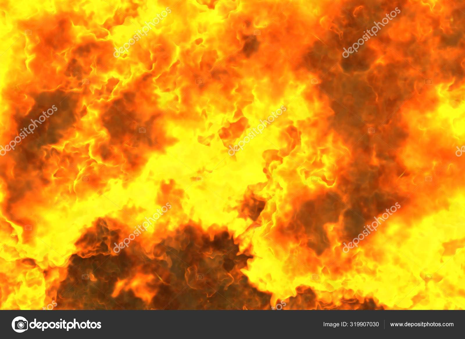 Abstract background - cosmic fiery explosion texture, fire 3D ...