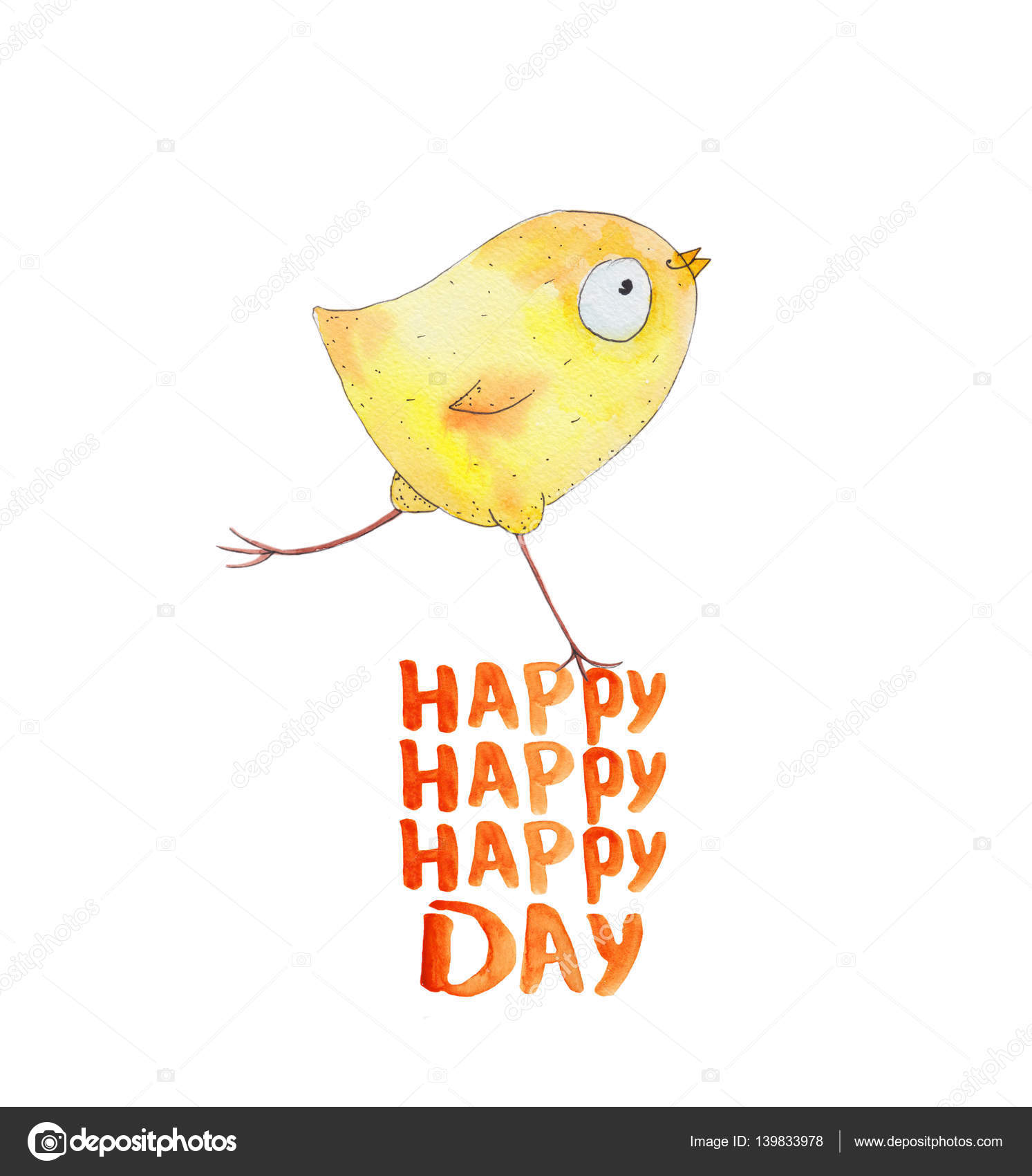 Cute hand-drawn chick Stock Illustration by ©Wegener17 #139833978