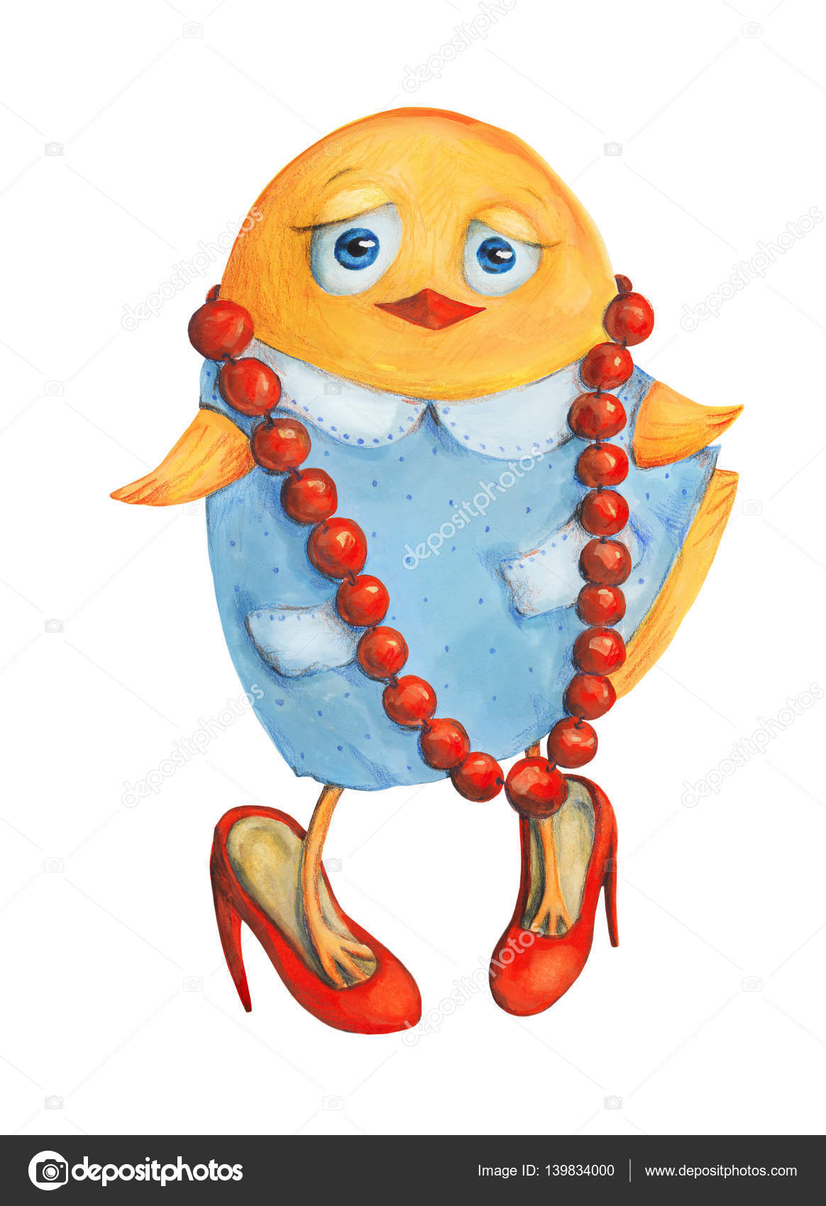 Cute hand-drawn chick Stock Illustration by ©Wegener17 #139834000