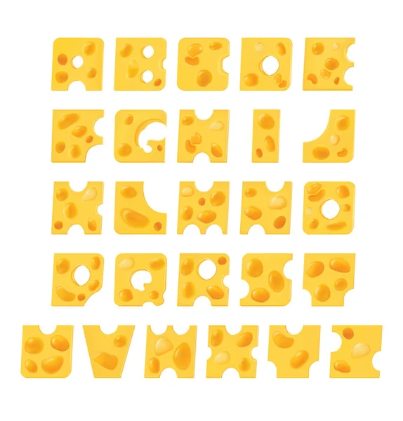 Cheese font Vector Art Stock Images | Depositphotos