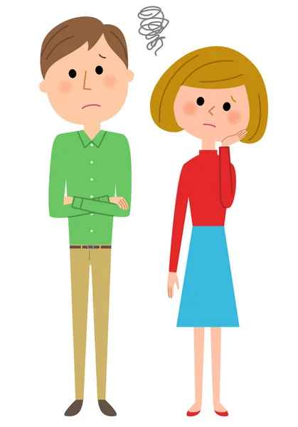 Worried Parents Cartoon