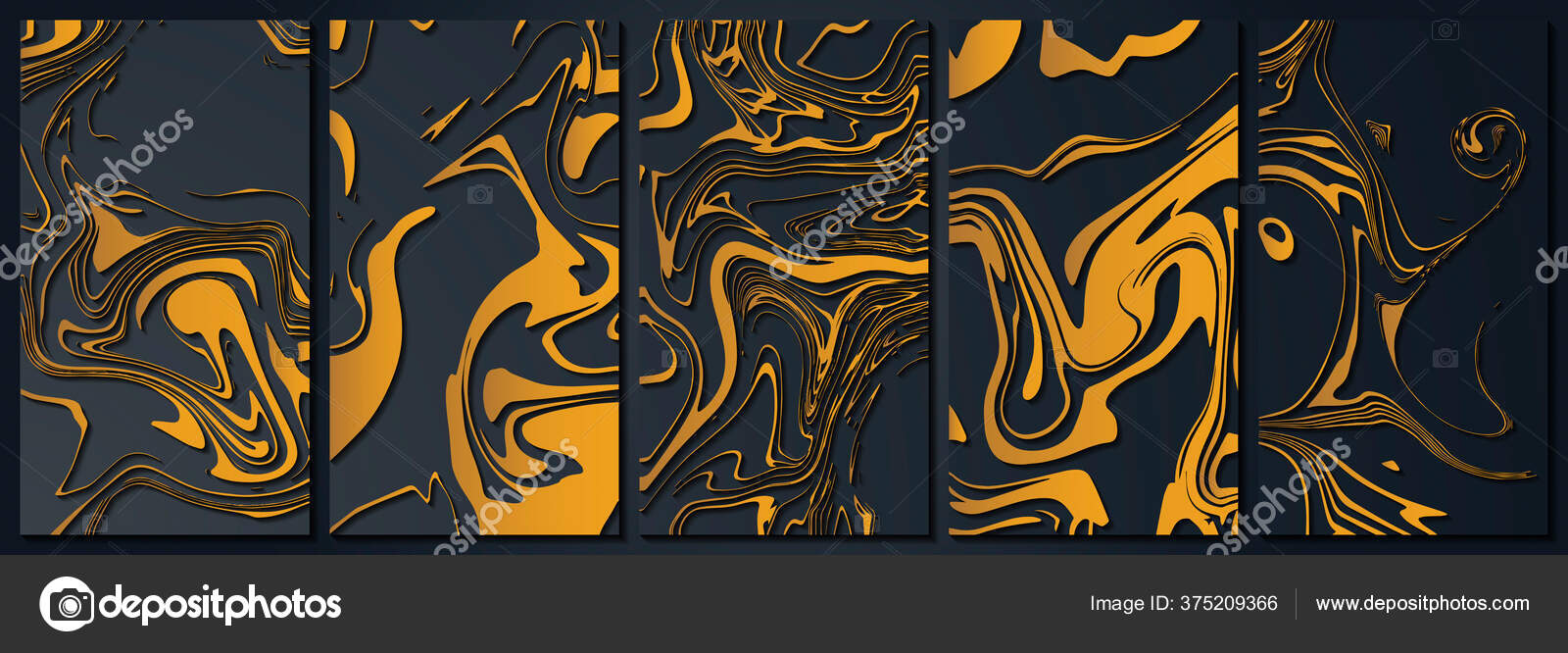 Set Five Vertical Abstract Backgrounds Modern Trendy Vector ...