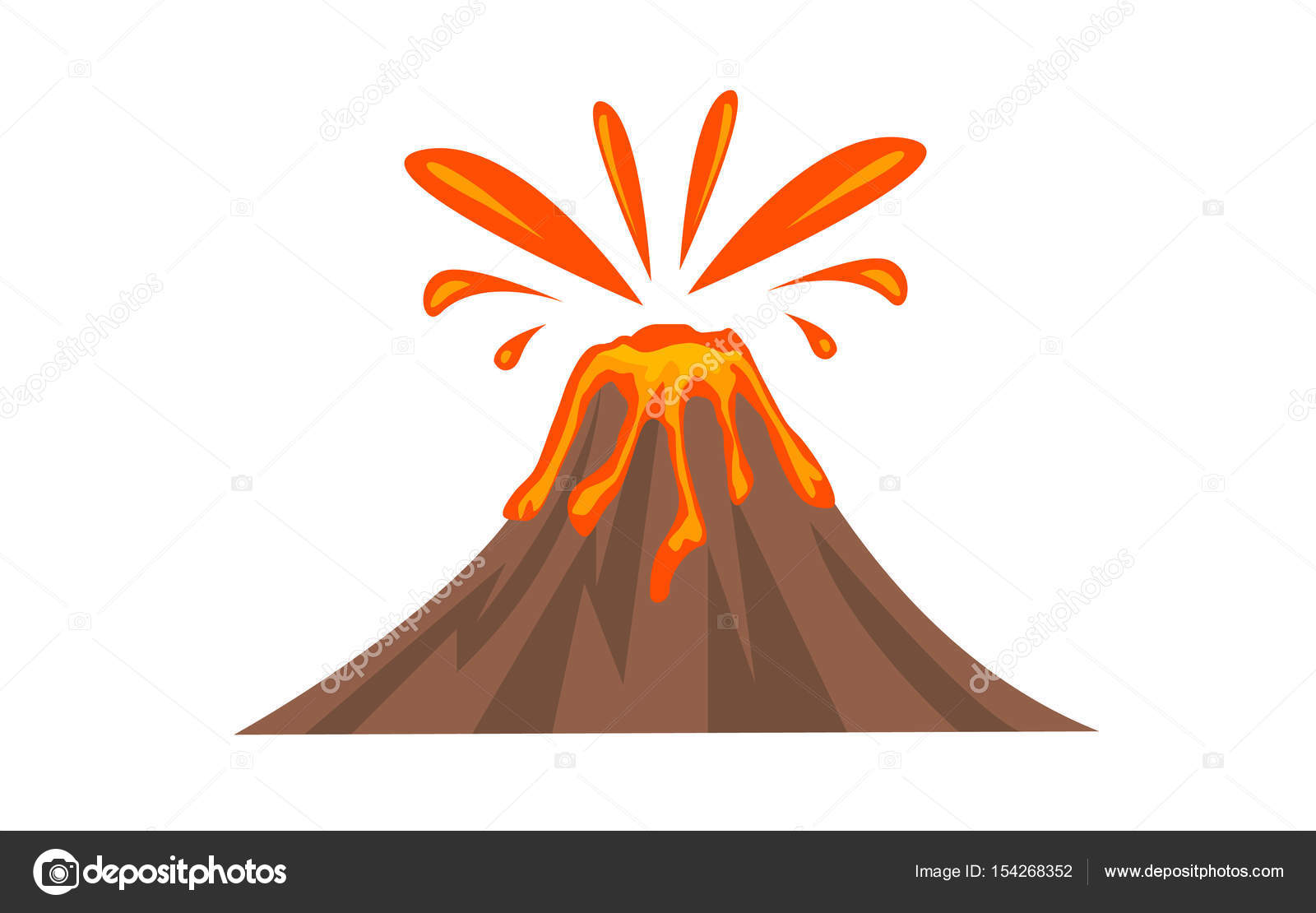 Symbol Der Vulkankarte