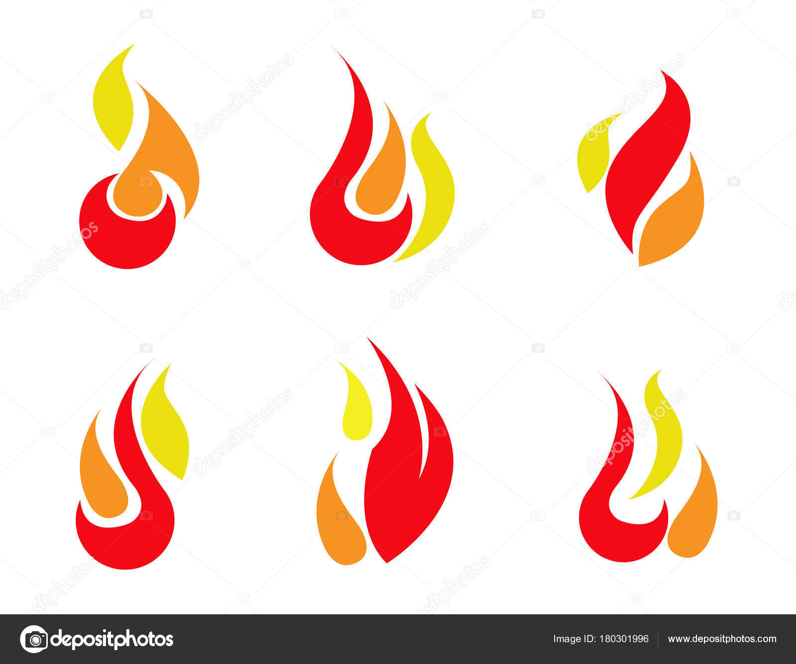 Fire Icons set vector — Stock Vector © nezezon #180301996 Fire Icons set vector — Stock Vector © nezezon #180301996