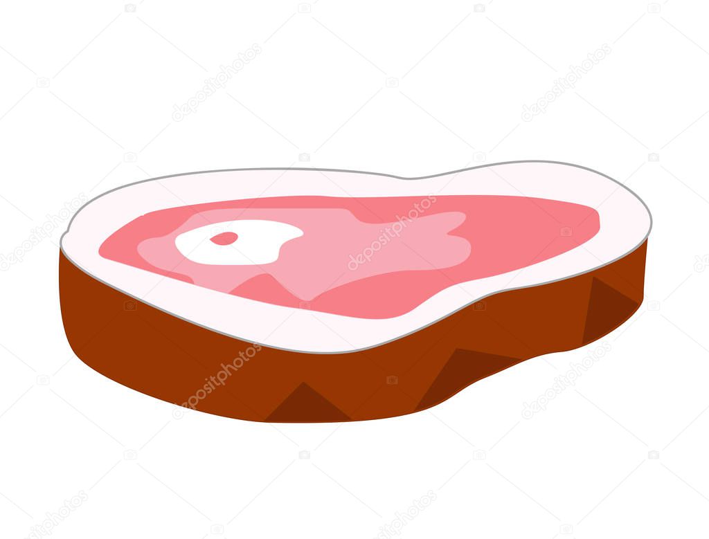 Imagen del vector de jamón de dibujos animados Vector de stock por ...