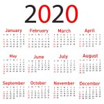 Year 2020 2021 2022 calendar vector design template Stock Vector Image ...