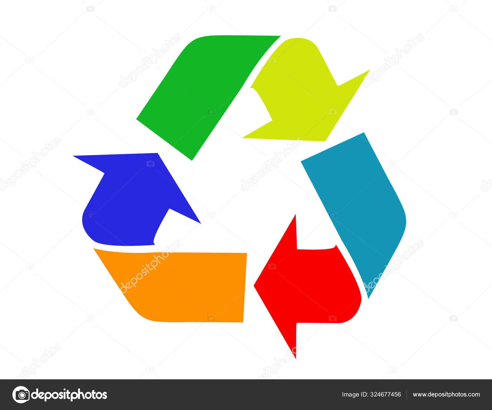 Signos de reciclaje vectorial Vector de stock #324677456 de ©nezezon